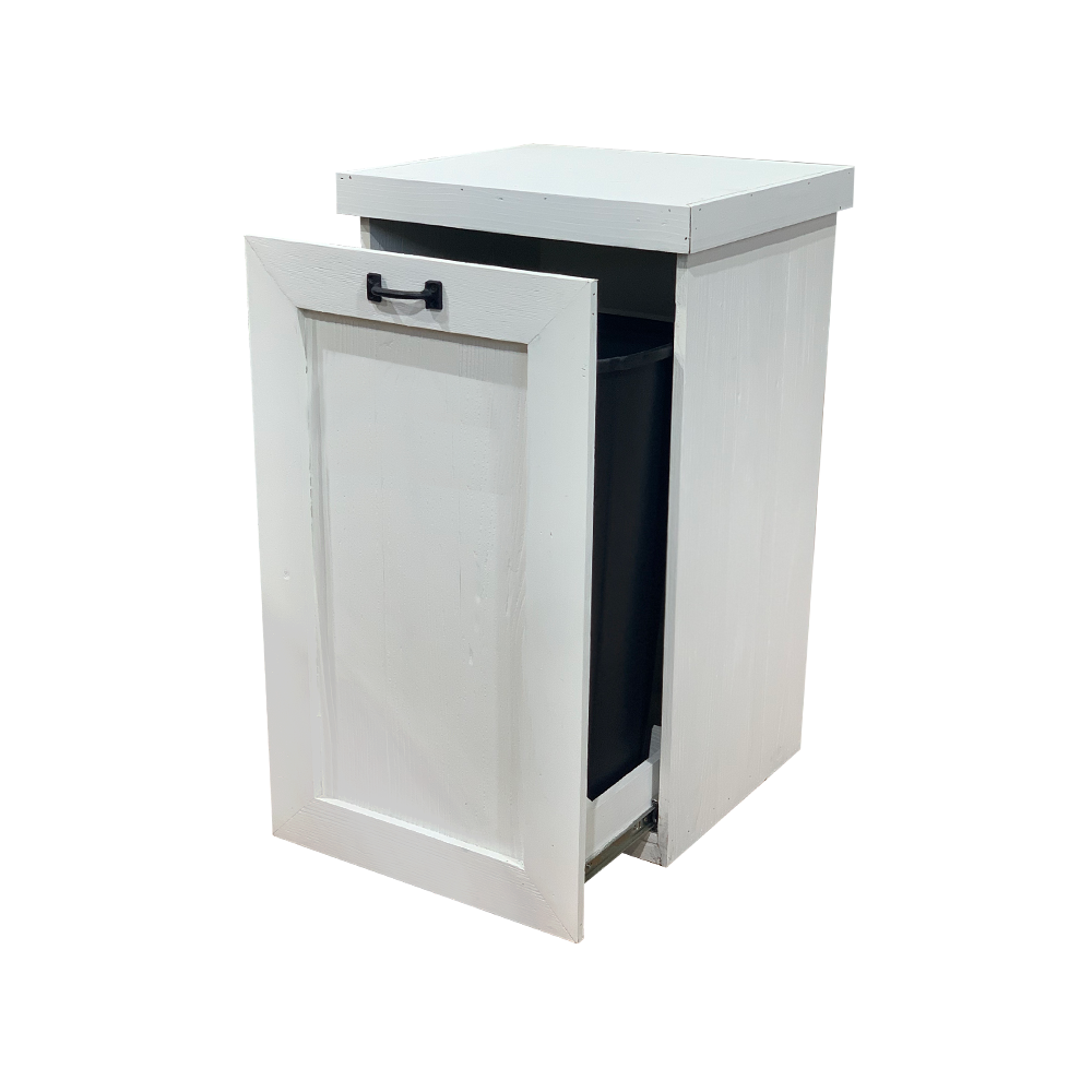 Rustic Single Slide Out Trash Drawer – Haggards Rustic Goods