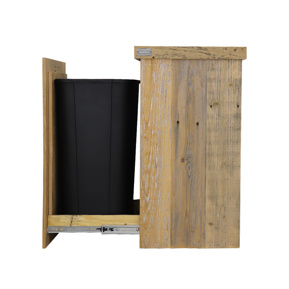 Rustic Single Slide Out Trash Drawer – Haggards Rustic Goods